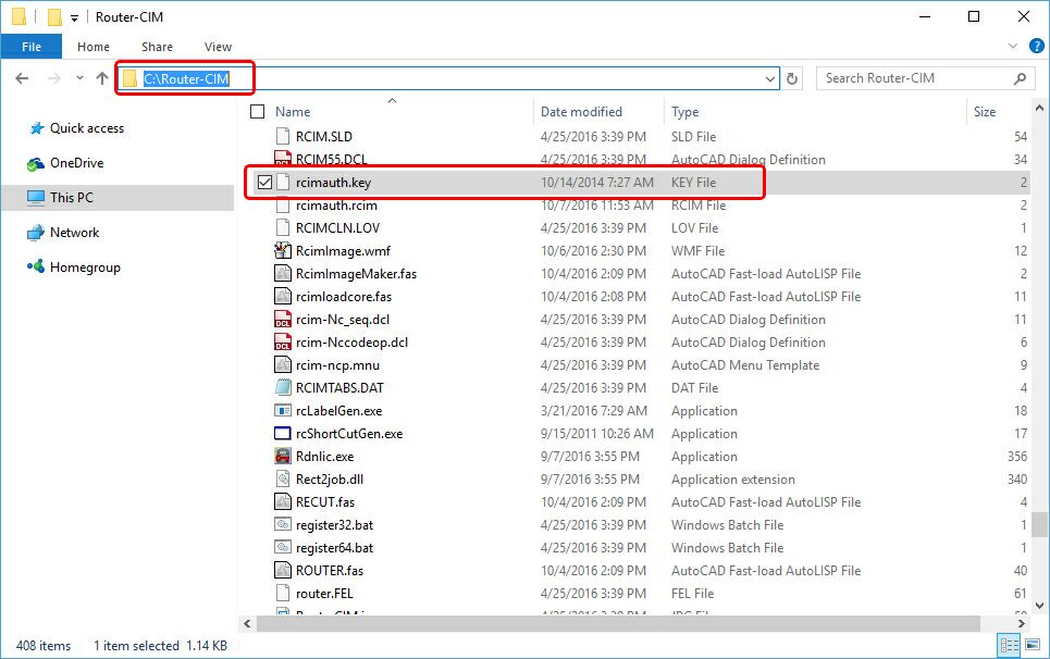 SCIM Authorization File